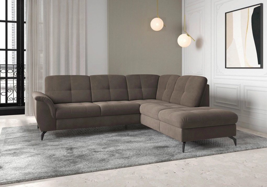 XXXLutz ROHOVÁ SEDAČKA, textil, tmavě hnědá Sit & More - Sedací soupravy - 00014401332G
