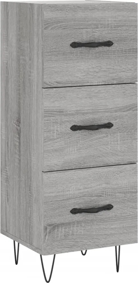 Skříň highboard šedá sonoma 34,5 x 34 x 180 cm kompozitní dřevo 3198887