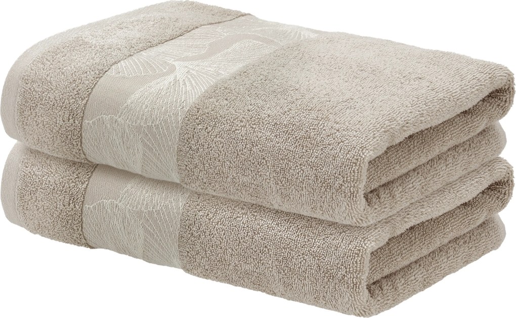 Livarno® Froté ručník, 50 x 100 cm, 500 g/m2, 2 kusy (krémová)