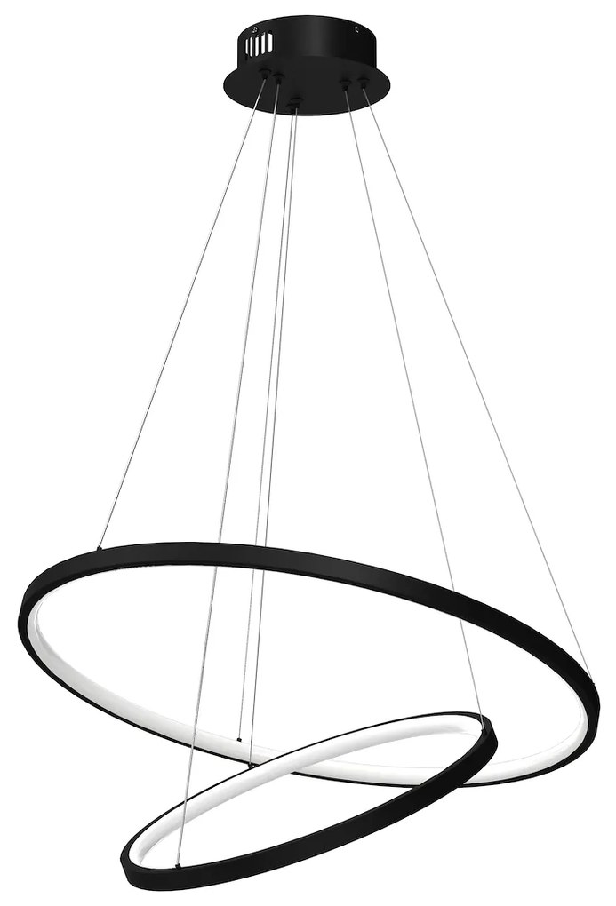 Závěsné LED svítidlo Hoop, 2x LED 51w, 4000k, b