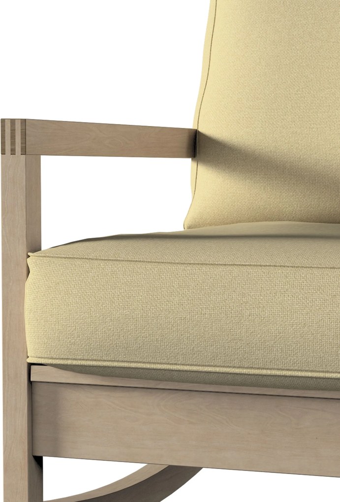 Potah na křeslo IKEA Lillberg barva zelená látka pletený vzor