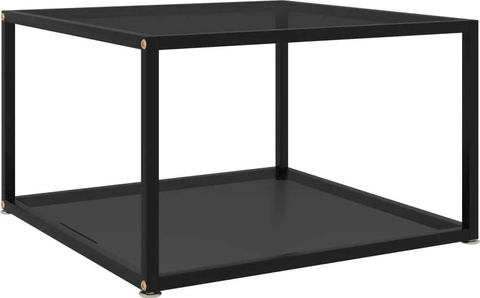 vidaXL Konferenční stolek 60 x 60 x 35 cm tvrzené sklo [322889] Barva: Černá