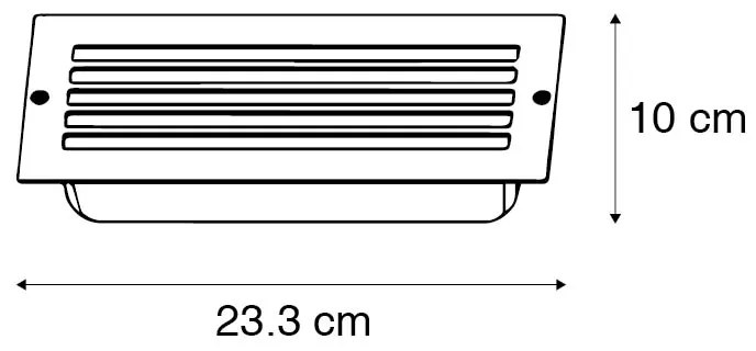 Sada 4 moderních zapuštěných svítidel ocel IP44 - Hurricane