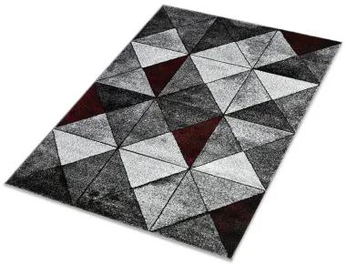 Koberce Breno Kusový koberec ALORA A1045 Red, Šedá, Vícebarevné, 160 x 230 cm
