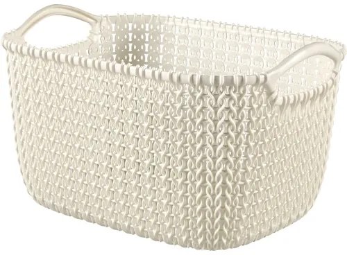 Úložný box KNIT "S", 8l, bílý