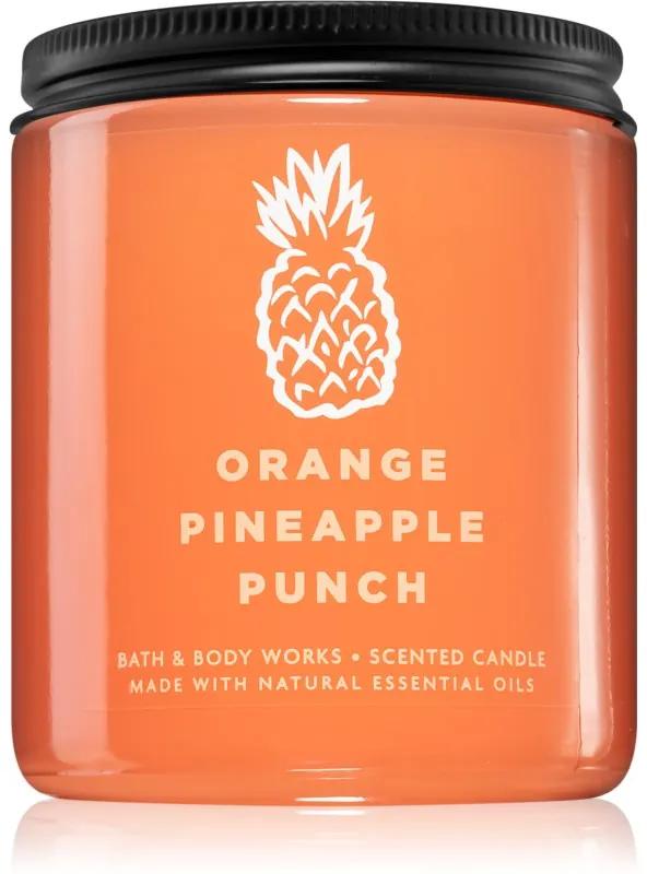 Bath & Body Works Orange Pineapple Punch vonná svíčka 198 g