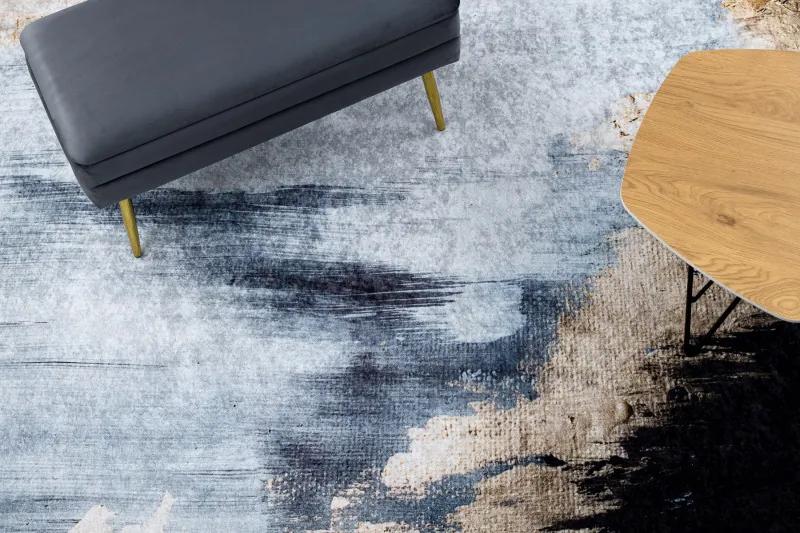 Dywany Łuszczów Kusový koberec Miro 51573.802 Abstraction blue / gold ROZMĚR: 120x170