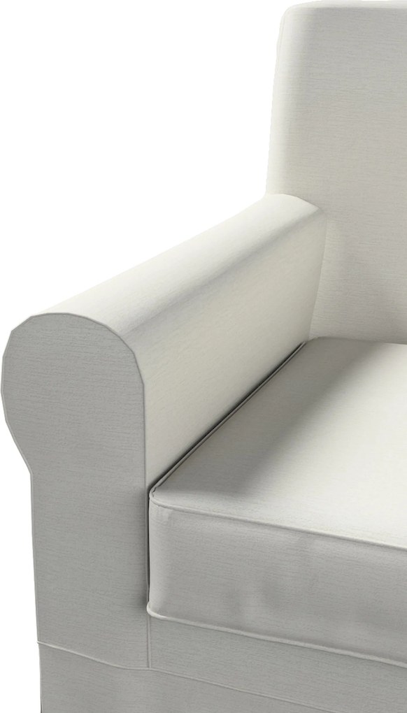 Potah na křeslo IKEA Ektorp Jennylund barva šedá látka lesklé, pletený vzor, sametová