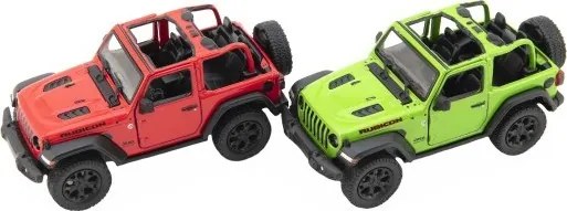 Kinsmart Auto Jeep Wrangler 2018 otevřená střecha 12 5cm kov na zpětné natažení 1:34