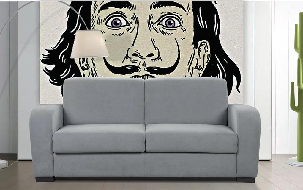 Pregio Italia sofa&relax Rozkládací pohovka ALMOND H18 Provedení: 2 místná rozkládací, Vzorník látek: tekno fibra 06 light grey