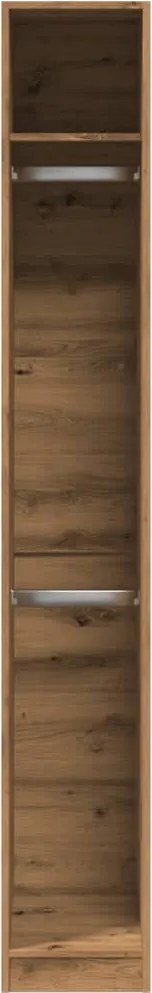 Šatní skříň dub artisan 30 x 50 x 200 cm kompozitní dřevo 3307782