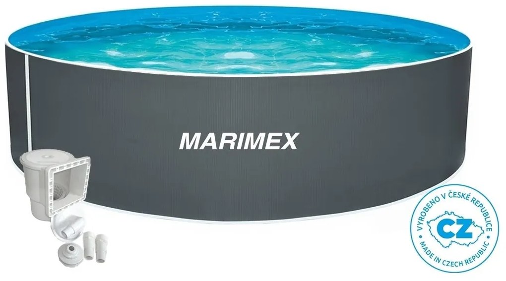Marimex Bazén Orlando 3,05 x 0,91 m ŠEDÁ, bazén, fólie, skimmer (10303042) 10303042