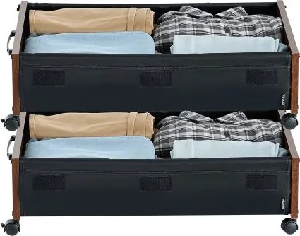 Úložný prostor pod postel s kolečky, 650 × 460 × 180 mm VEVOR