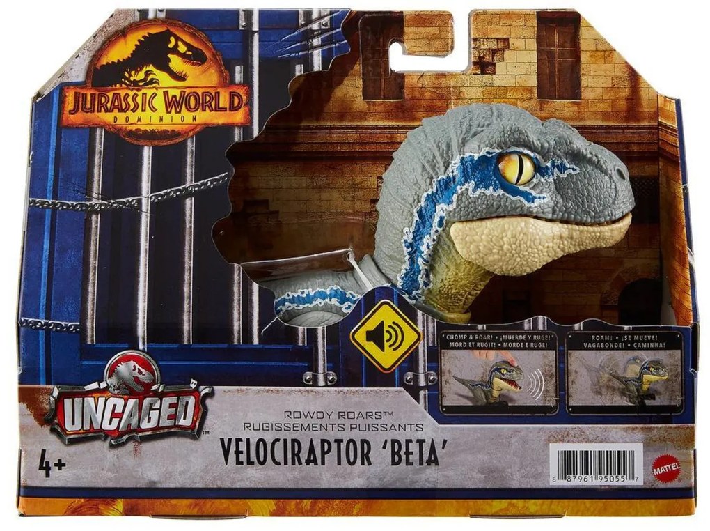 Mattel jurský svět: nadvláda řvoucí mládě velociraptor beta