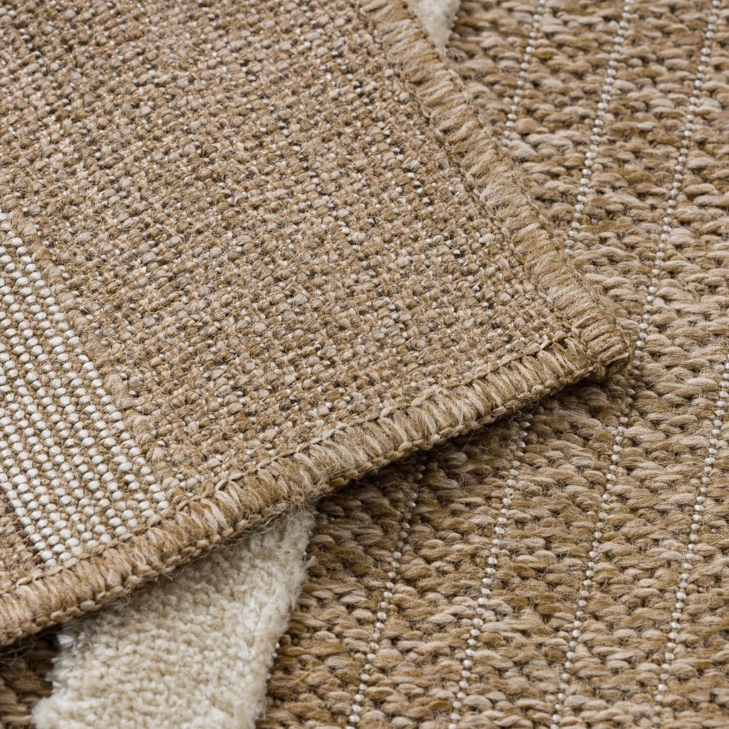 Dywany Łuszczów, Kusový koberec Spark 0686A beige/cream, 140x190, béžová, chodba / předsíň