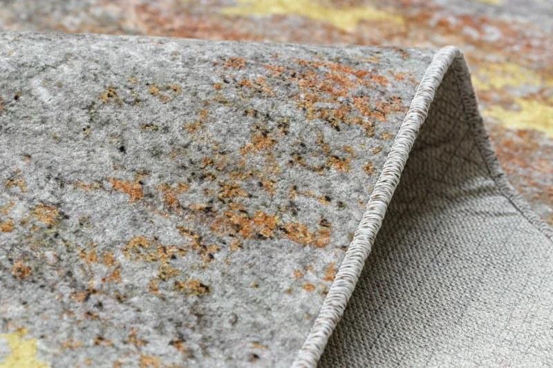 Dywany Łuszczów, Kusový koberec Miro 51463.802 Abstraction grey / gold, 160x220, vícebarevná, koupelna