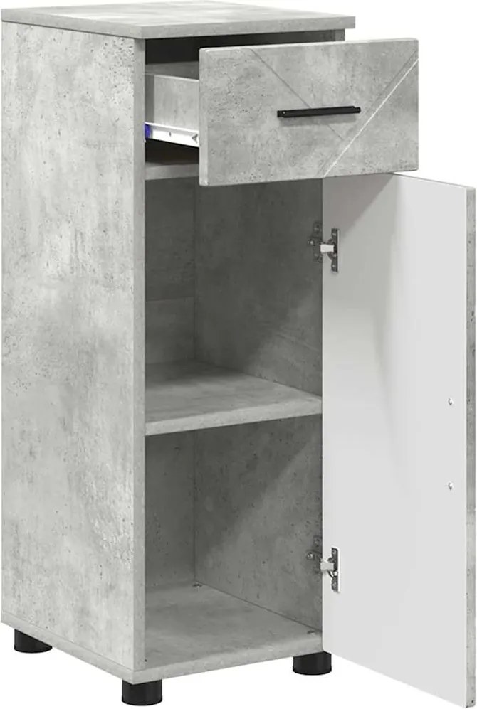 Sada koupelnového nábytku 3 ks Betonově šedá 76,5 x 35 x 64 cm 3393036