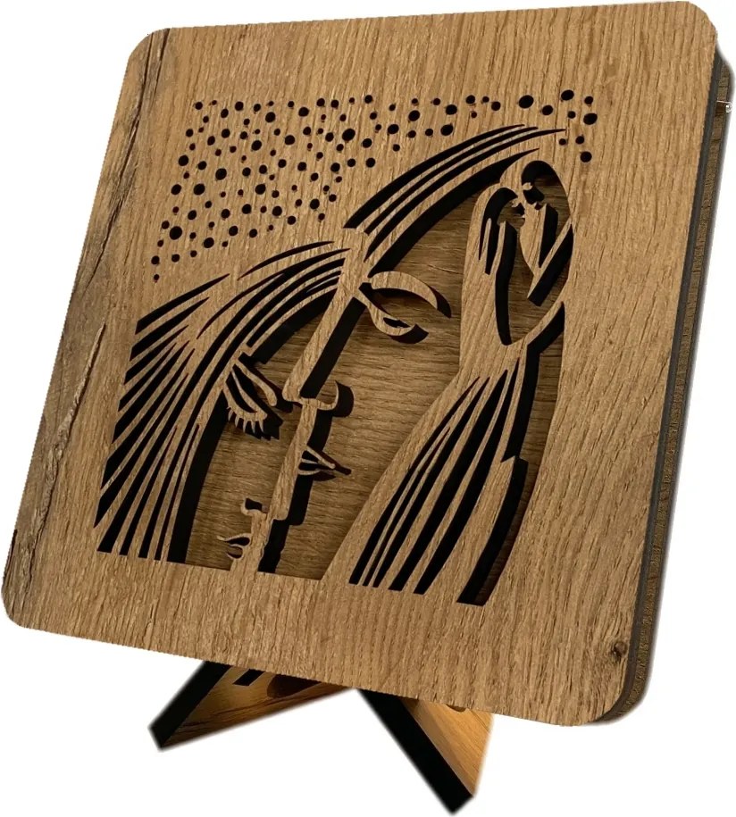 "Romance" lampa 19x19 cm provedení povrchu: bříza
