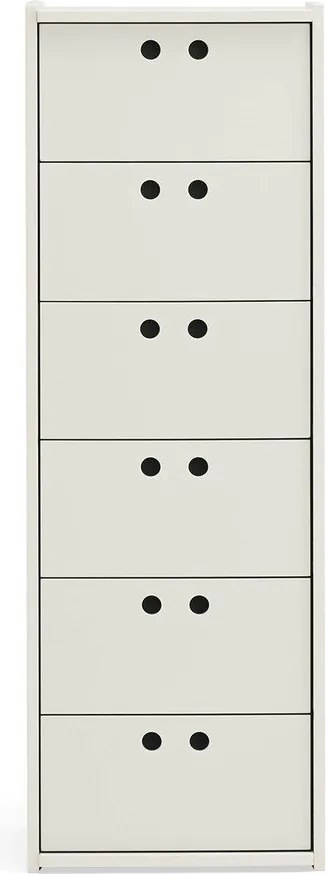 Krémová skříňka 40x118x40 cm Wally – Teulat