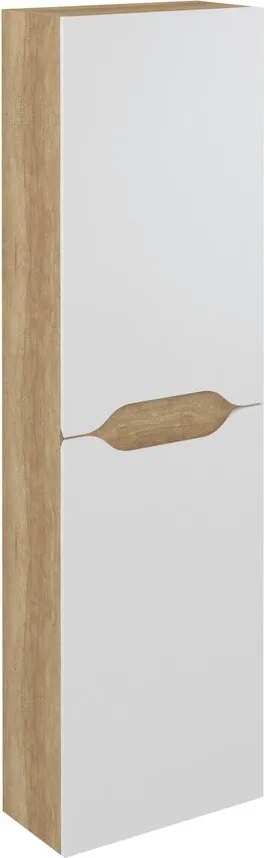 Sapho Sapho, WAVE skříňka vysoká 40x140x20cm, levá/pravá, bílá/dub Alabama, WA250-3022