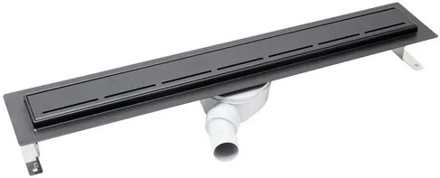 Sprchový žlab SAT 75 cm nerez černý ZLAB80NRZBL