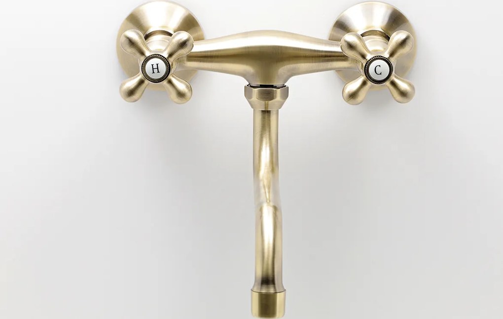 Novaservis Dřezová nástěnná retro baterie 150 mm bronz BAI5BR