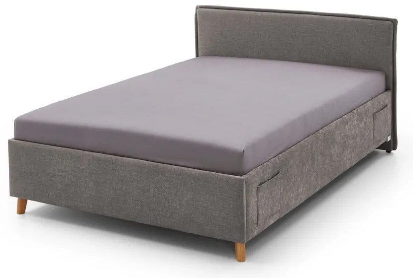 Šedá čalouněná dětská postel bez roštu 120x200 cm Fun – Meise Möbel Biano.cz