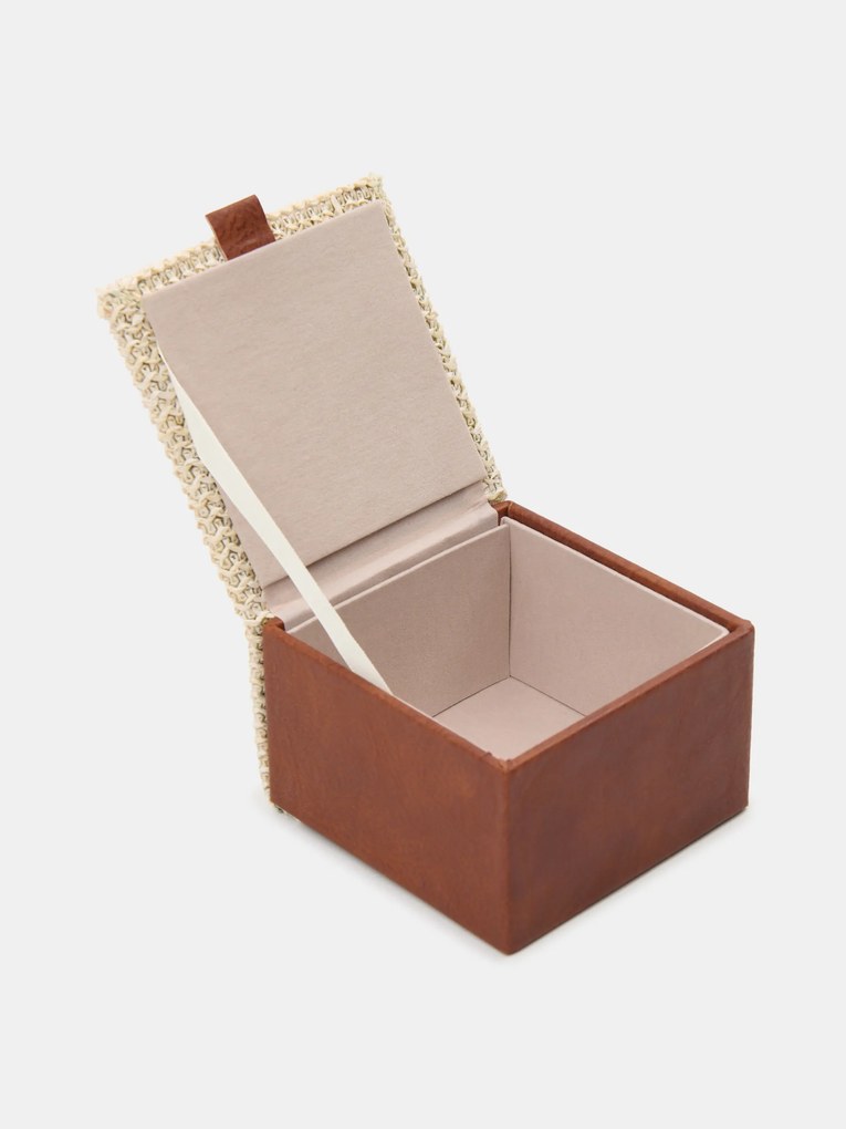 Sinsay - Úložné krabice z imitace kůže s pletenými víky 2 pack - vícebarevná