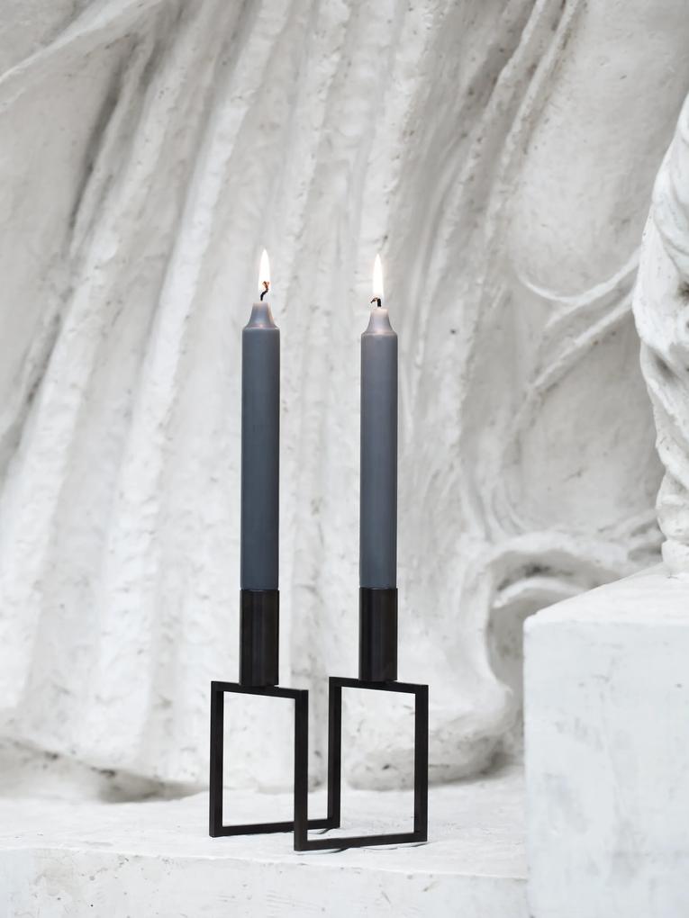 Svíčky By Lassen šedé 16 ks