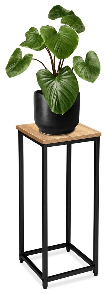 Květinový stojan Loft Arben 60 cm černý/dub Craft