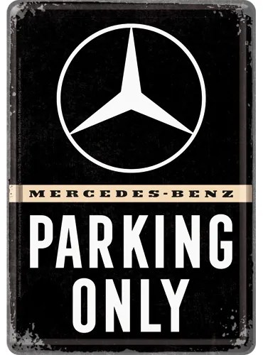 Postershop Plechová pohlednice - Mercedes-Benz Parking Only