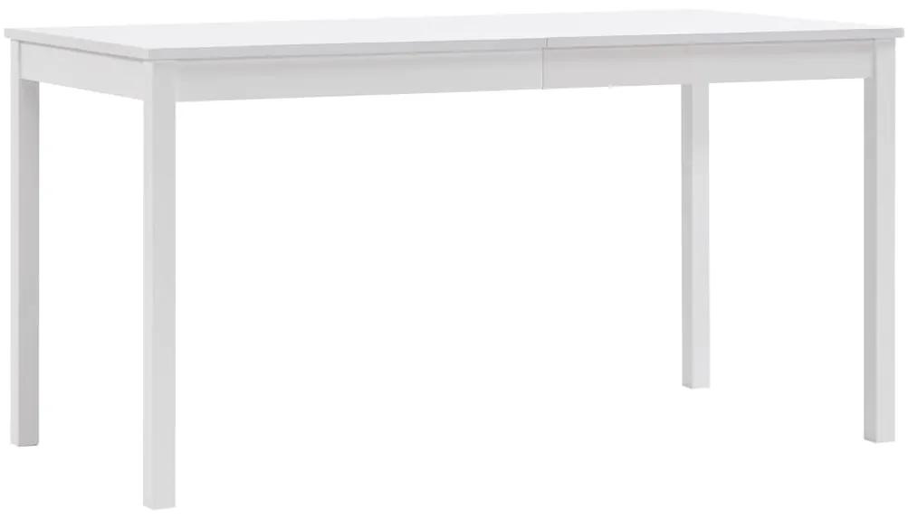 Jídelní stůl Fulton - bílý - borové dřevo | 140x70x73 cm