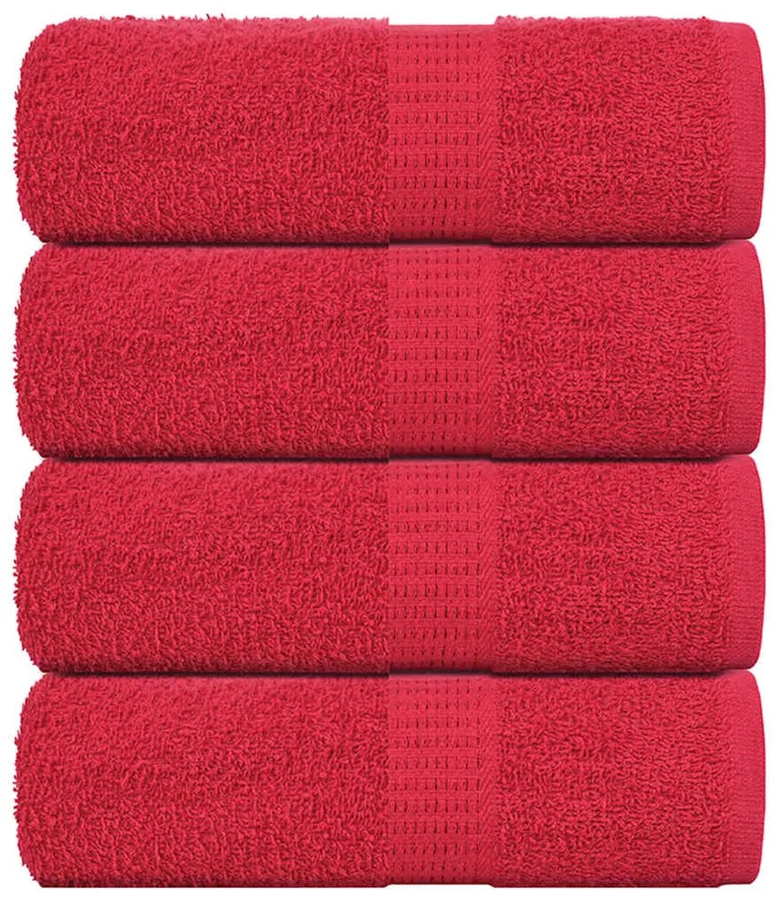 Ručníky FROGN 4 ks červené 30x30 cm 360 g/m² 136921