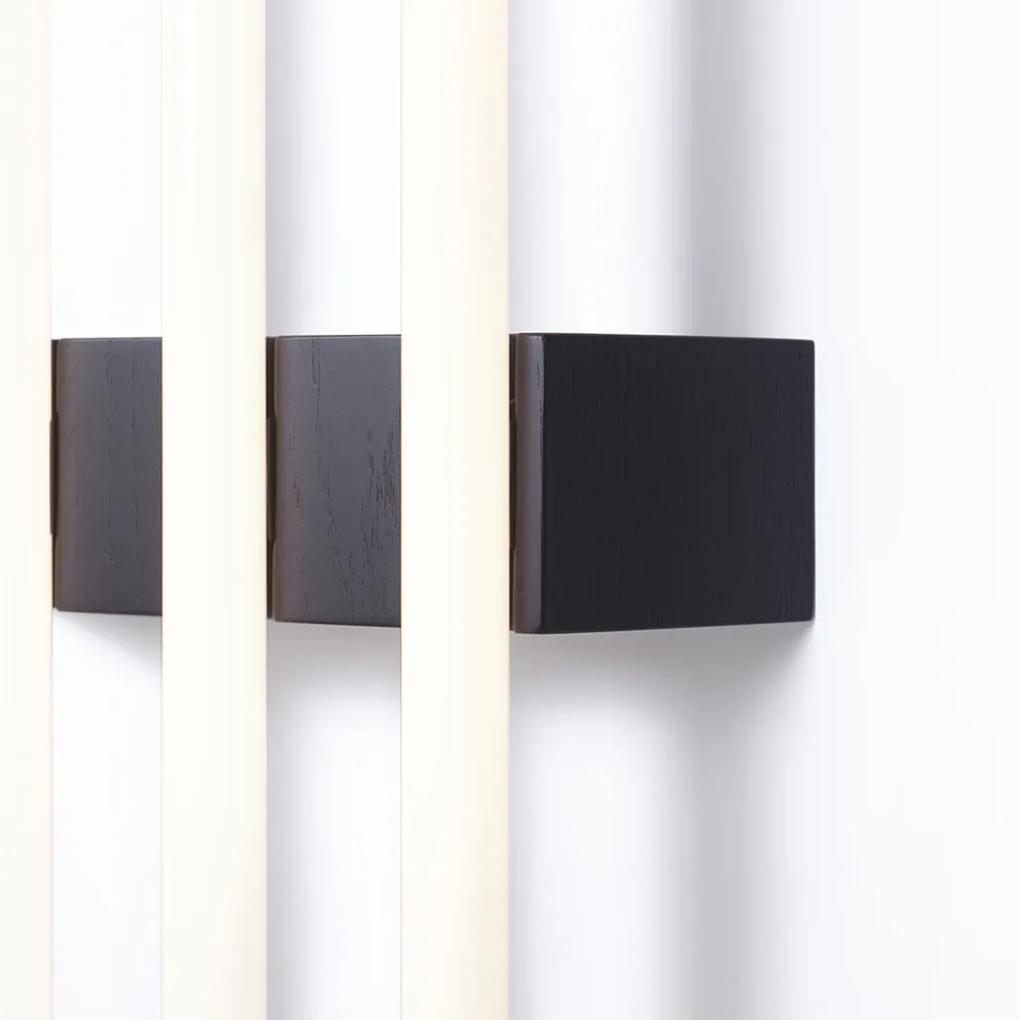 Dřevěné svítidlo se třemi zdroji Minimism Triple Dekor: Černé lakované dřevo, Výška: 300 mm