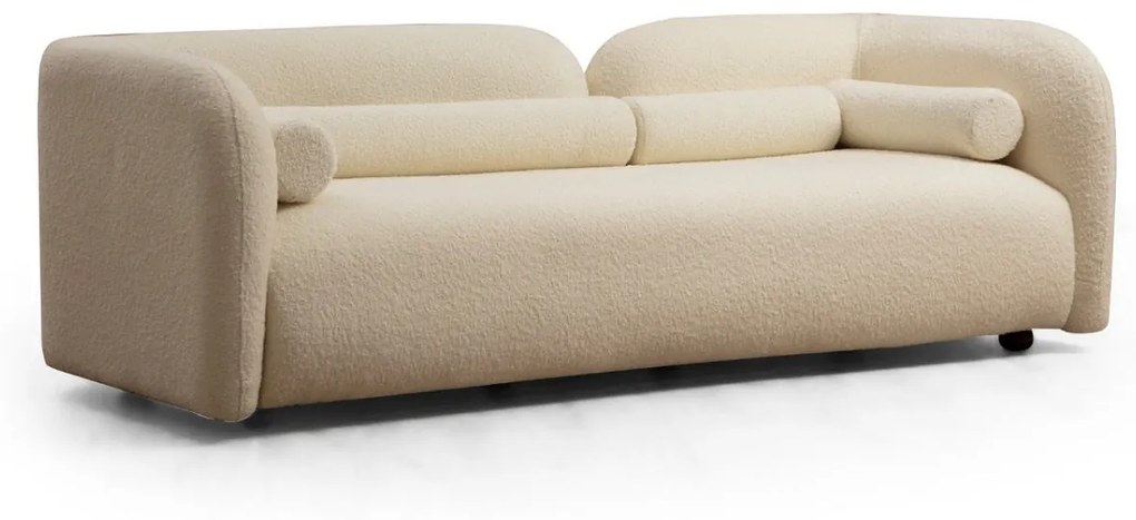 Designová 3-místná sedačka Zahira 228 cm krémová