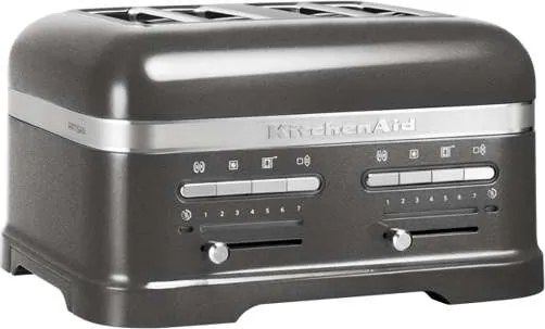 KitchenAid Toaster Artisan KMT4205, 4 plátkový, šedý 5KMT4205EMS