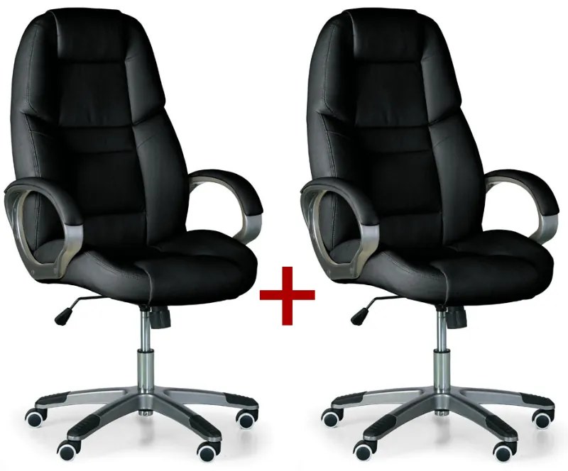 Kancelářské křeslo KEVIN 1+1 ZDARMA, černá