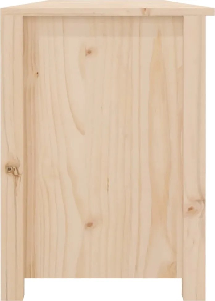 vidaXL Lavice s botníkem 160x36,5x50 cm masivní borovice [821728] Barva: Přírodní