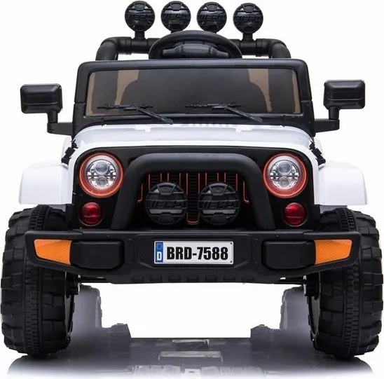 LEAN CARS Elektrické autíčko Jeep BRD-7588 bílé 4x4