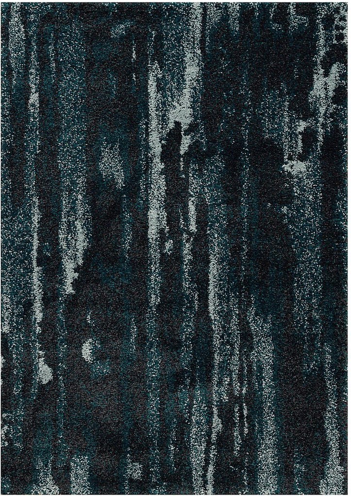 Koberec Softness near black/peacock blue 120x160cm