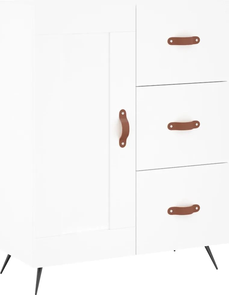Skříň highboard bílá 69,5 x 34 x 180 cm kompozitní dřevo 3198633
