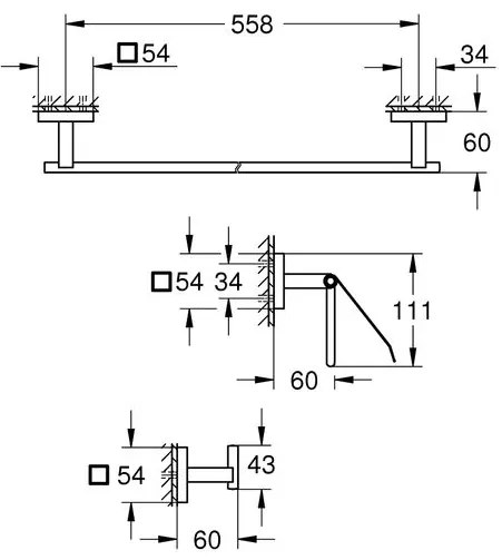 Grohe Start Edge Sprchový podomítkový systém, chrom 25293000