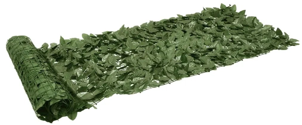 Balkonová zástěna s tmavě zelenými listy 200 x 75 cm 3216420