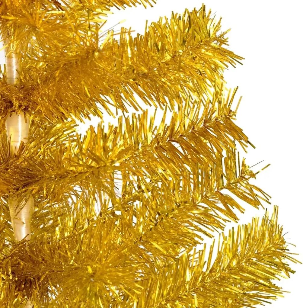 Zlatý umělý vánoční stromek, 120cm 230 větví