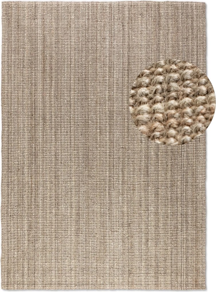 Kusový koberec Bouclé Jute 105975 Grey Brown, 80x150, hnedá, chodba / predsieň, Hanse Home