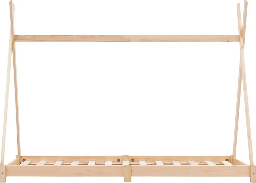 Rám dětské postele masivní borovice 70 x 140 cm 283355