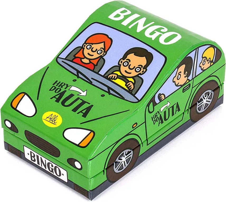 ALBI Hry do auta pro 1 hráče Značky / Kvízy / Bingo 3 druhy alj72