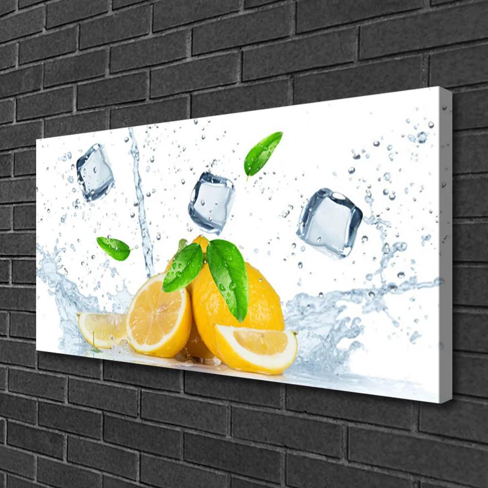 Obraz na plátně Citron Kostka Ledu Kuchyně 120x60 cm