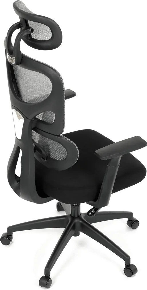 Ergonomická kancelářská židle LEXON - šedá síťovina