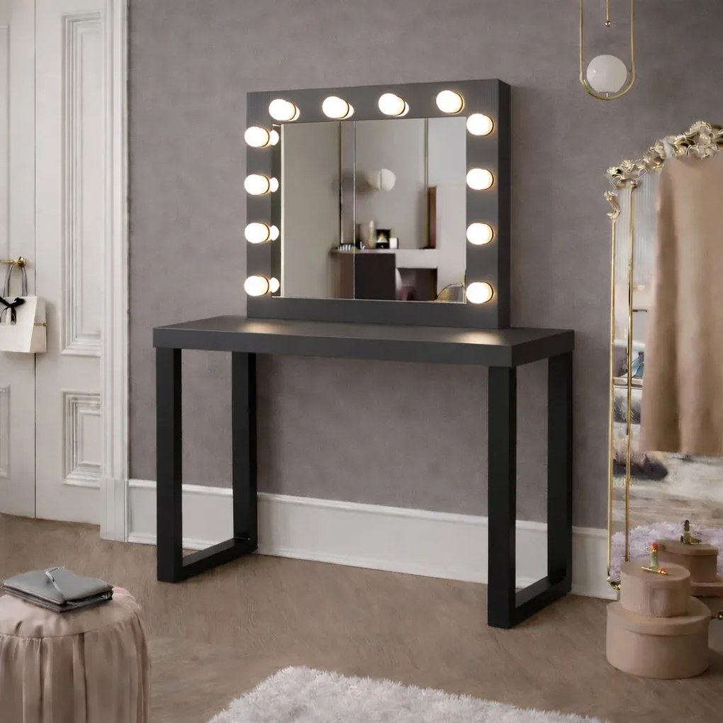 Ral Toaletní stolek s osvětlením GLAMOUR 1 Barva/ dekor: Kašmír